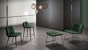 Max Home Luxusní židle Nataly vzorník tkaniny: crystal 22, nohy: kovové kónické NERO OPACO
