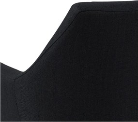 Antracitové křeslo Actona Nora