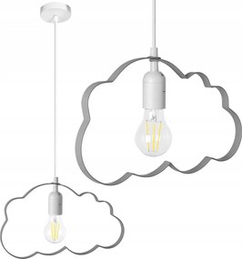 Toolight Rea, ZÁVĚSNÁ LAMPA ŠEDÁ CLOUD, OSW-00452
