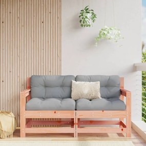 vidaXL Zahradní židle s poduškami 2 ks masivní dřevo douglasky