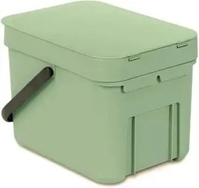 Brabantia Sort  Go Odpadkový koš 6L nefritově zelená / s rukojetí / pl