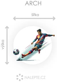 Fotbalista Bayern Mnichov úpravy na přání bundesligová samolepka na zeď arch 52 x 75 cm