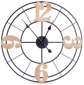 Nástěnné loftové hodiny s minimalistickým ciferníkem, 60 cm