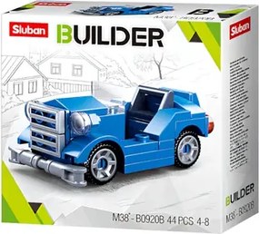 Sluban Builder M38-B0920B Modrý kabriolet / počet dílků: 44 / od 4 let