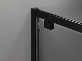 Mexen Exo sprchové dveře otočné 60 cm, transparentní, černé - 8181-060-000-70-00
