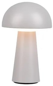 Trio r52176177 led venkovní stolní svítidlo lennon 1x2w | 180lm | 3000k | ip44 - 4 fázový dotykový stmívač, baterie, usb, šedá