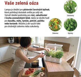 EMOS Bílá LED pěstební lampička 7W stmívatelná Z7904