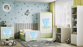 Dětská postel Babydreams medvídek zelená