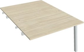 Hobis Kancelářský stůl k řetězení Hobis USDA 1200R, deskaakát, bílá RAL 9016