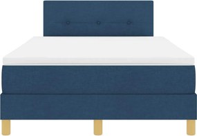 Postel s boxspringem s polštářem Modrá 120 x 190 cm textil 3338908