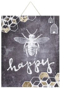 Bezrámový obraz Bee Happy 41-836, Wall Art, Graham Brown