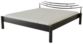 Nábytek ATIKA s.r.o. Kovová postel NAN JING Povrchová úprava: černá, Rozměr: 160 x 200 cm