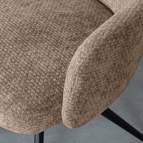 LABEL51 Otočná jídelní židle LEVI hnědá