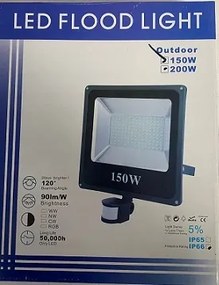 Led Halová Venkovní Lampa Smd 150W S Detektorem
