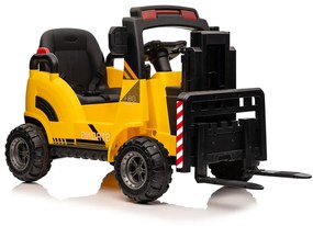 Dětský elektrický vysokozdvižný vozík STRONG žlutý