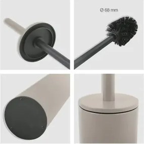 Spirella AKIRA WC štětka matná šedohnědá / ocel