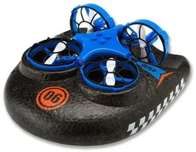 Rc model amewi trix - 3v1 rc dron, vznášedlo, loď - modrý