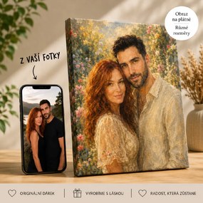 Foto obraz z vlastní fotky na plátno – Impresionistický malovaný styl Rozměry obrazu: 40 x 50 cm