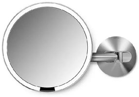 Simplehuman Kosmetická zrcadla - Kosmetické nástěnné zrcátko s LED osvětlením, lesklá nerez ST3016