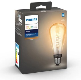 Chytrá LED žárovka Philips Hue Bluetooth Filament ST72 / 7 W / E 27 / bílá