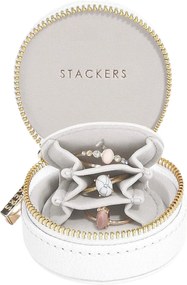 Cestovní krabička na šperky Stackers Oyster mini bílá