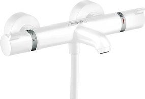 Hansgrohe Ecostat Comfort, termostatická vanová baterie, bílá matná, 13114700