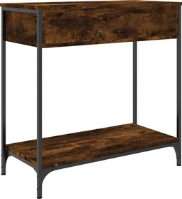 vidaXL Konzolový stolek 75 x 34,5 x 75 cm kompozitní dřevo [834165] Barva: kouřový dub