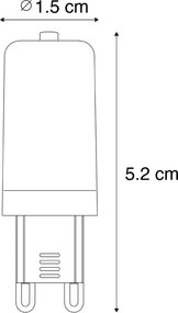 Sada 5 čirých LED žárovek G9 3,5 W 480 lm 2700 K