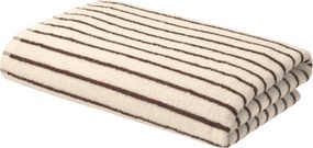 Livarno® Froté osuška, 70 x 140 cm (písková/tmavě hnědá)