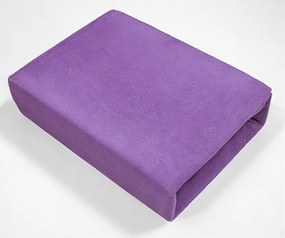 Polášek Froté prostěradlo na vysokou matraci (až 30cm), 90x200cm, na jednolůžko, fialové