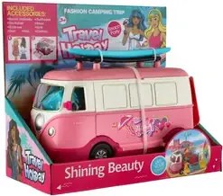TEDDIES Obytné auto s doplňky / Auto s příslušenstvím / Plast / 3+