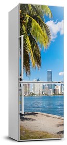 Wallmuralia Samolepící nálepka na ledničku Miami 60x180 cm