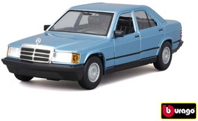 Bburago 1:24 Plus - 1987 Mercedes-Benz 190E - Diamond Blue