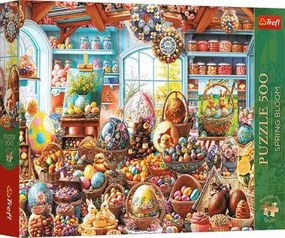 TREFL Puzzle Premium Plus: Velikonoční cukrárna / 500 dílků / 48 x 34