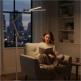BRILAGI - LED Stm. flexibilní stojací lampa VARIO LED/14W/230V 157 cm bílá