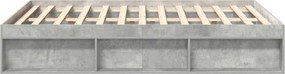 Rám postele betonově šedý 140 x 200 cm 3203862