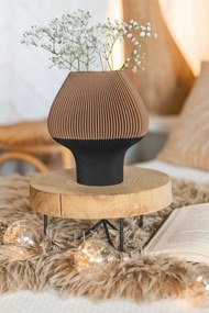 SET CONO - Set tvoří miska, květináč a váza, černá-dub
