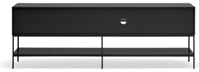 Černý TV stolek 220x74x45 cm Platt – Teulat