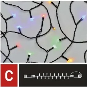 Emos D1AM02 Connect / Světelný řetěz / 50 LED / 5 m / IP44 / multicolo