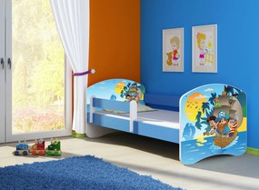 Dětská postel - Piráti 2 160x80 cm modrá