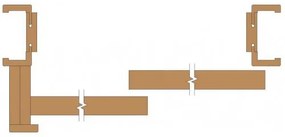 Doornite - Posuvné dveře na stěnu Plné hladké Parallel systém 12352
