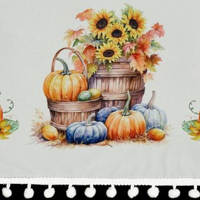 KRÁTKÁ ZÁCLONA NA PÁSCE AUTUMN 150X40 CM VZOROVANÁ