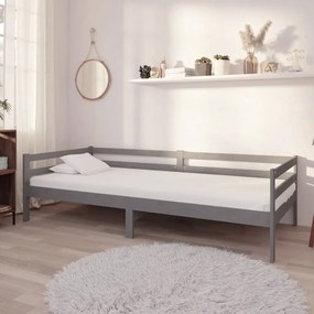 vidaXL Denní postel s matrací 90 x 200 cm masivní borové dřevo [3083570] Barva: Šedá