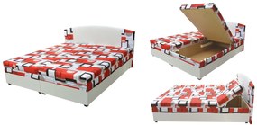 Postel KAMILA EXCLUSIV 180cm vč. roštu, ÚP a matrace VN48/ Dodo 20A - 371 doprodej, výška: 90 cm, šířka: 180 cm, hloubka: 205 cm
