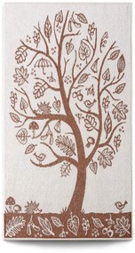 Ručník Veba ZARA Strom hnědá Velikost: 55x100 cm