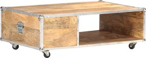 Konferenční stolek 89 x 59 x 33 cm masivní hrubý mangovník 323408