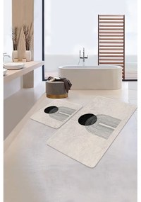 Béžové koupelnové předložky v sadě 2 ks 60x100 cm – Mila Home