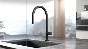 Hansgrohe M54, dřezová baterie Talis s výsuvnou sprškou, černá matná, 72800670