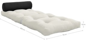 Šedá futonová matrace 70x200 cm Wrap Grey/Dark Grey – Karup Design