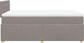 Box spring postel s matrací taupe 120x200 cm textil 3288965